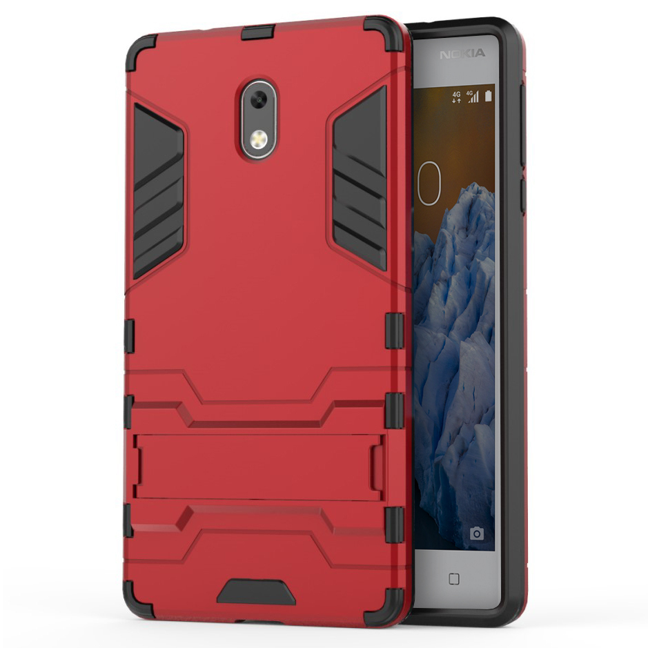 Slim Armour Tough Shockproof Case for Nokia 3 (Red)